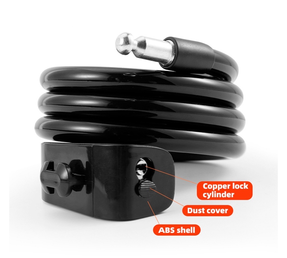 【MY Delivery】ROCKBROS Bike Lock Portable Anti-theft Ring Lock MTB Road ...