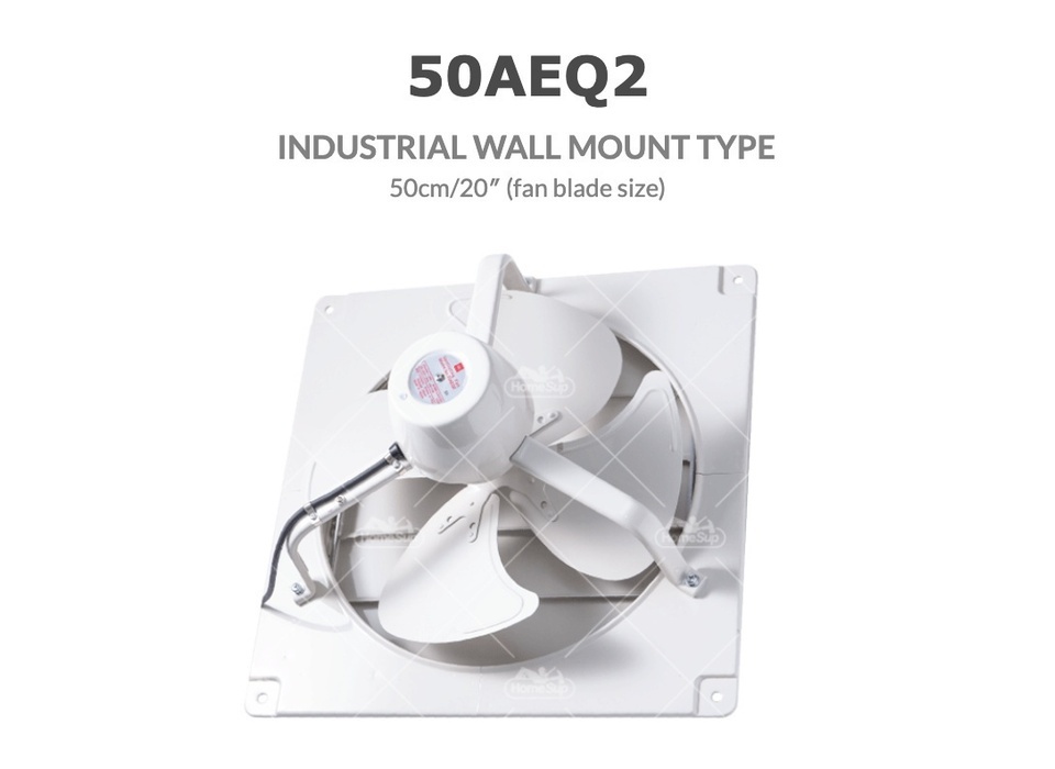 KDK 50AEQ2 (20” - Metal Fan Blade) Wall Mounted Industrial Ventilating ...