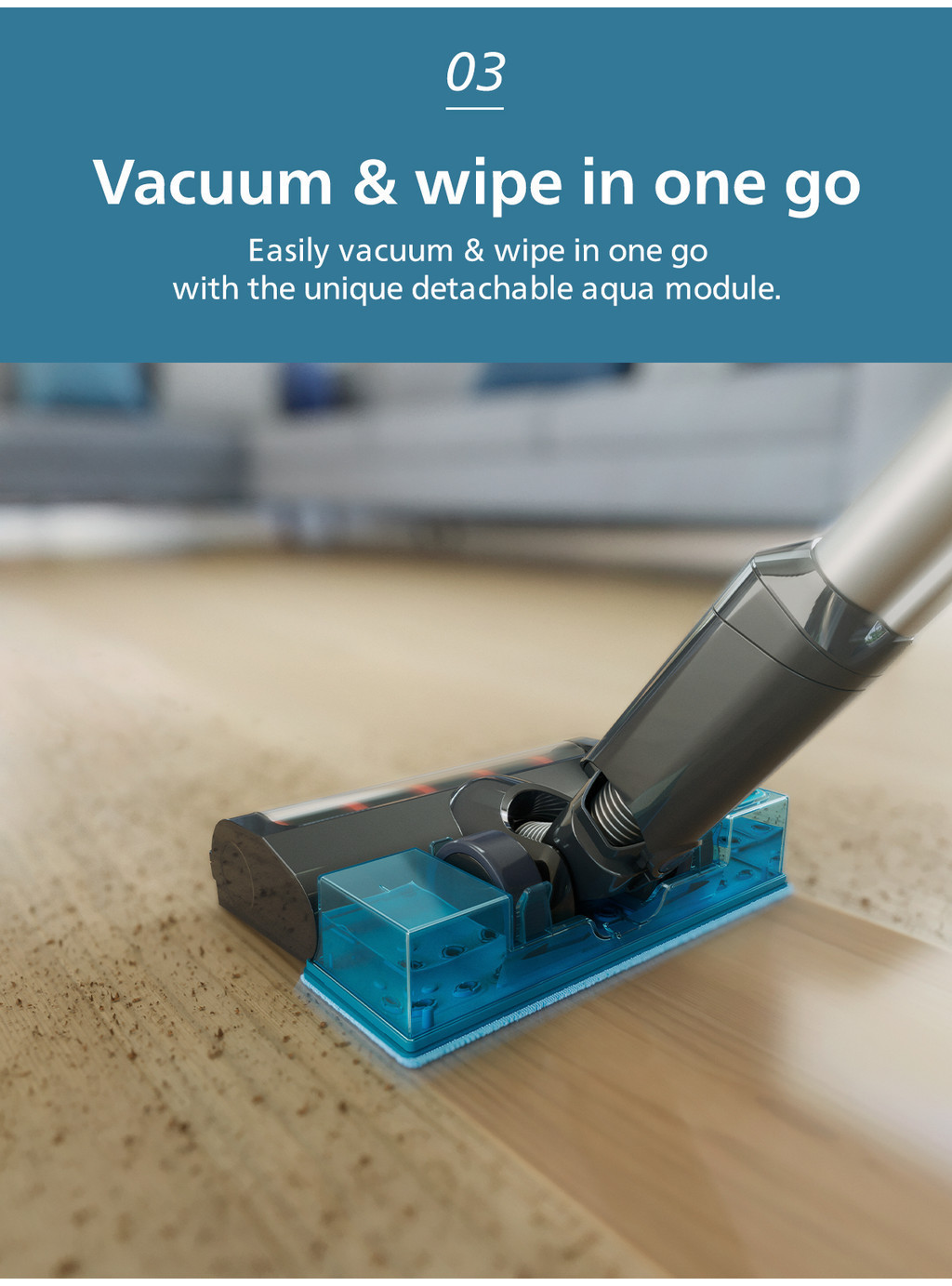 Philips XC3133 | Cordless Vacuum cleaner | Wet & Dry | 60 mins runtime ...