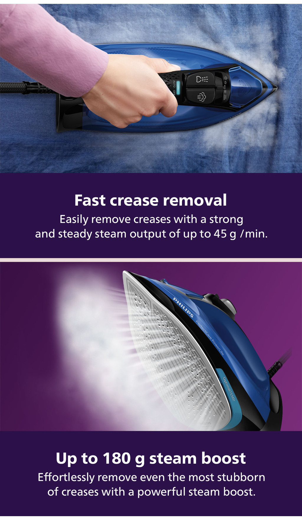Philips Perfect Care Steam Iron GC3920/GC3920/26 | Shopee Malaysia