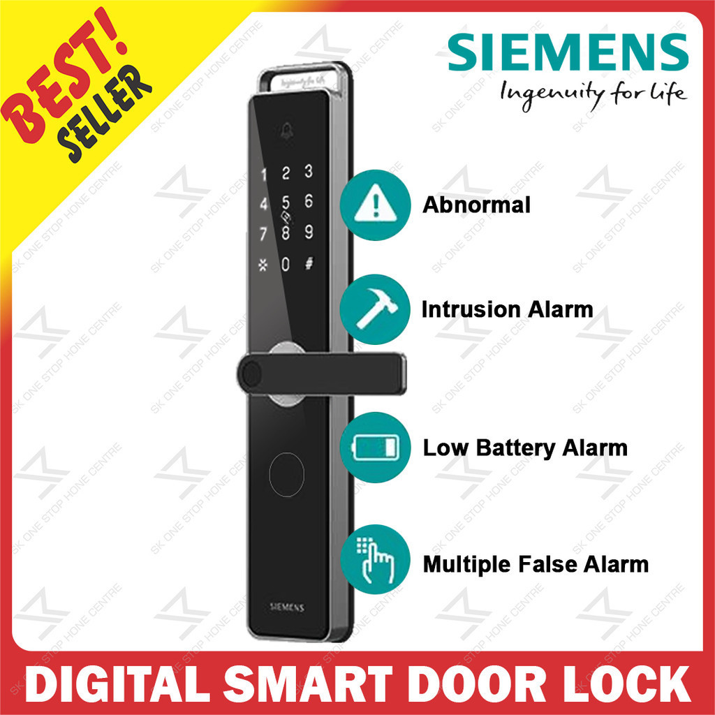 SIEMENS Digital Door Lock E327 ( Fingerprint, Password, Card, Key ...