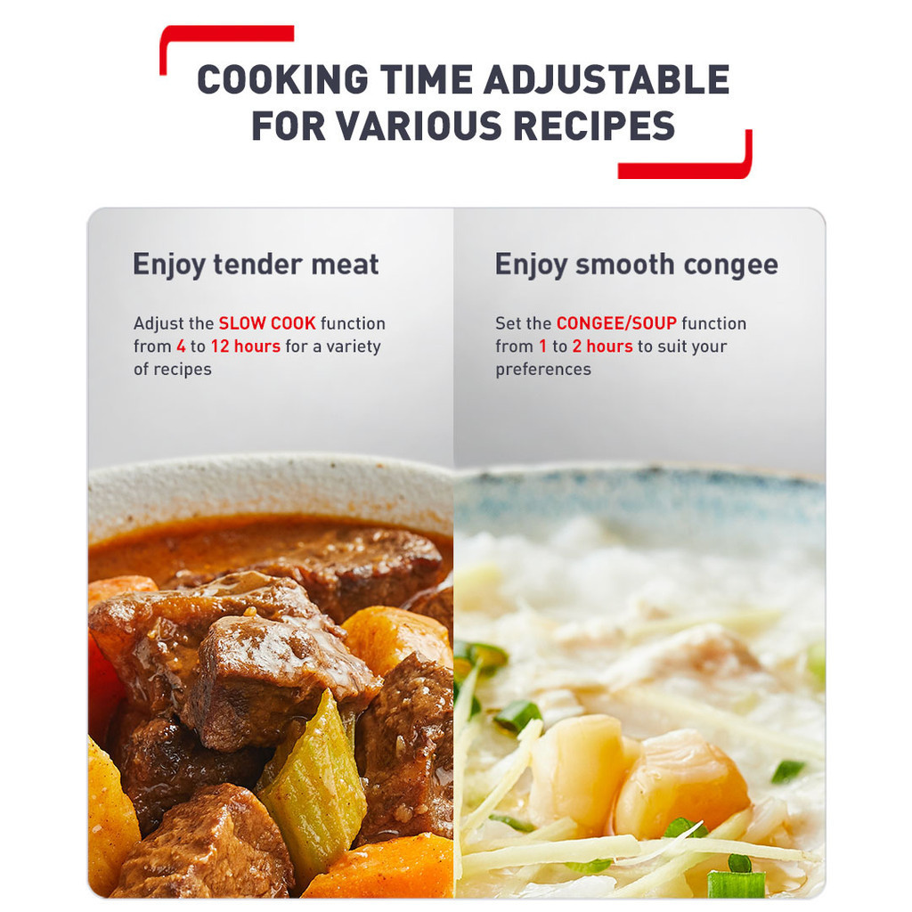 Tefal Easy Rice Fuzzy Plus Logic Rice Cooker 1.8L (RK736B) | Shopee ...