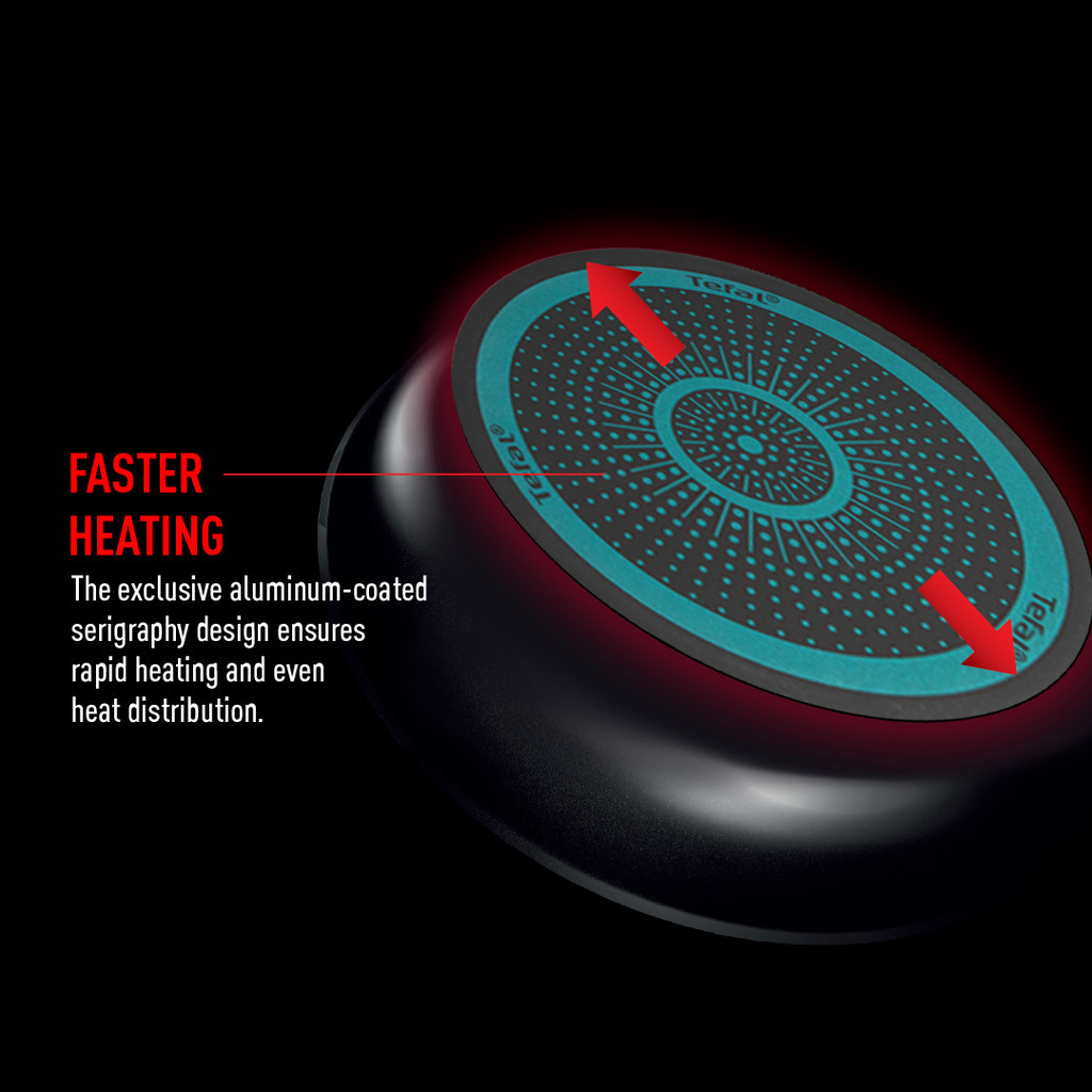 Tefal Cook & Clean 4pcs Set (Saucepan with lid 16cm + Wokpan 28cm + Small spatula) | Shopee Malaysia