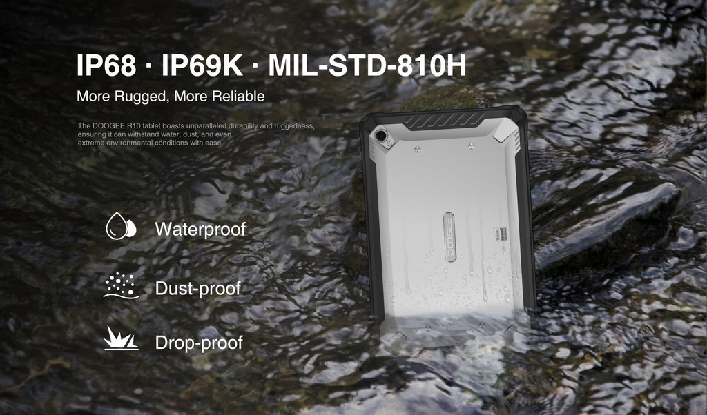 DOOGEE R10 Rugged Tablet 10.4" 2K Display Helio G99 Octa Core Processor ...