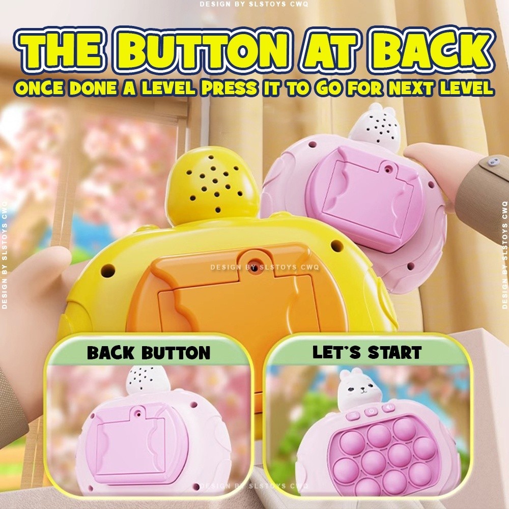 [ Display Screen ] 999 Level Pop It Electronic Quick Game Speed Push ...