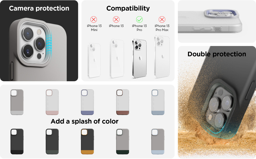 elago iP13 Pro Glide Compatible with iPhone 13 Pro Case 6.1 inch ...