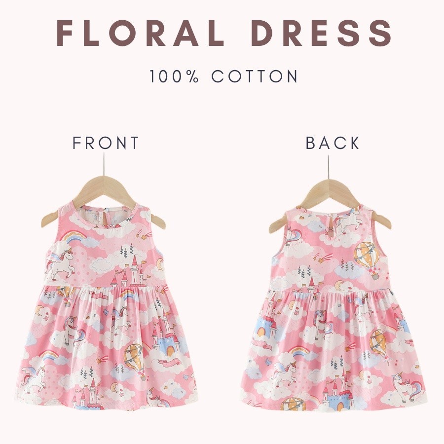 Baju Dress Budak Perempuan Kids Dressss Baby Girl Princess Dress Dress ...