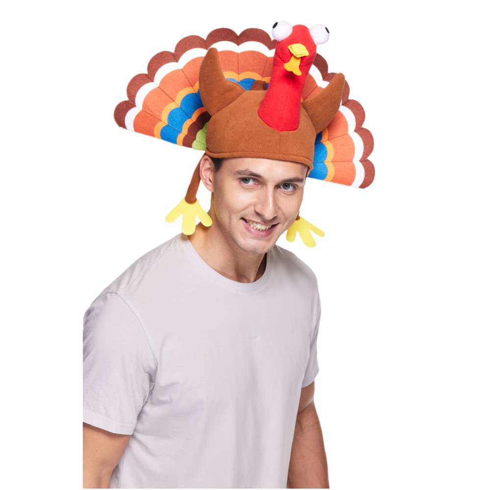 Ready Stock Adult Funny Animal Hat Party Game Lovely Turkeys Cosplay ...