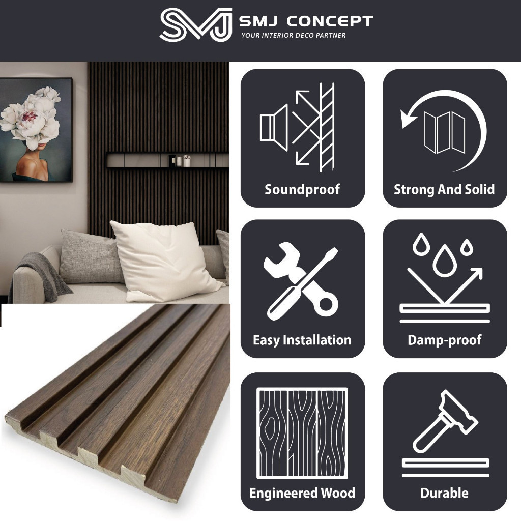 SMJ CONCEPT® Fluted Panel S Series Natural Warmth (ALL) | Solid wood ...