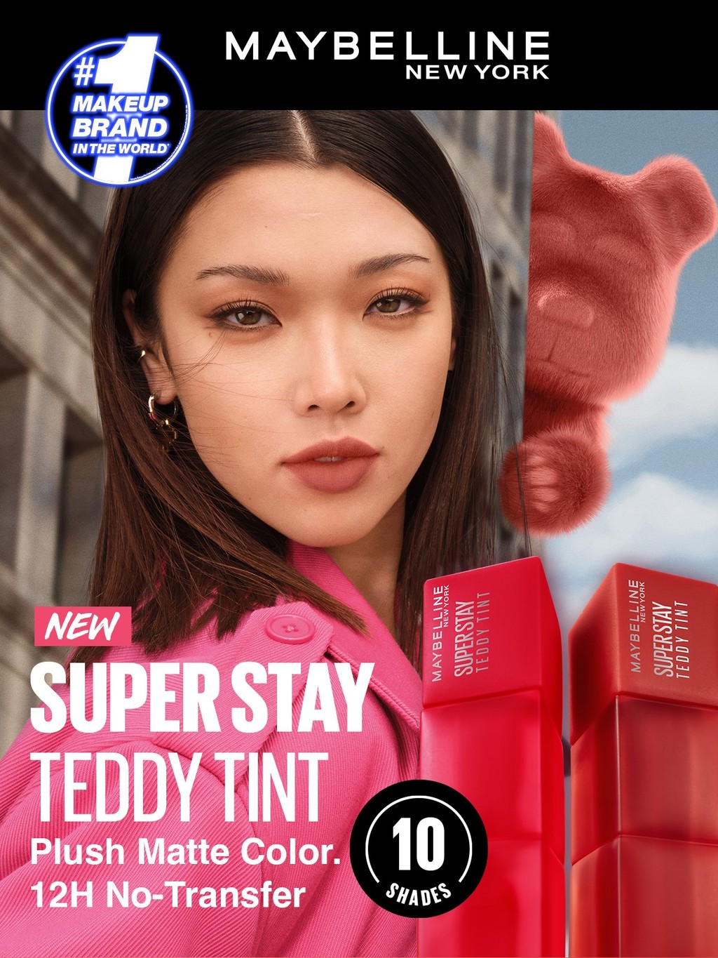 Maybelline Super Stay Teddy Tint 12H Longwear Soft Blurred Matte Creamy Lip Tint Transferproof ...