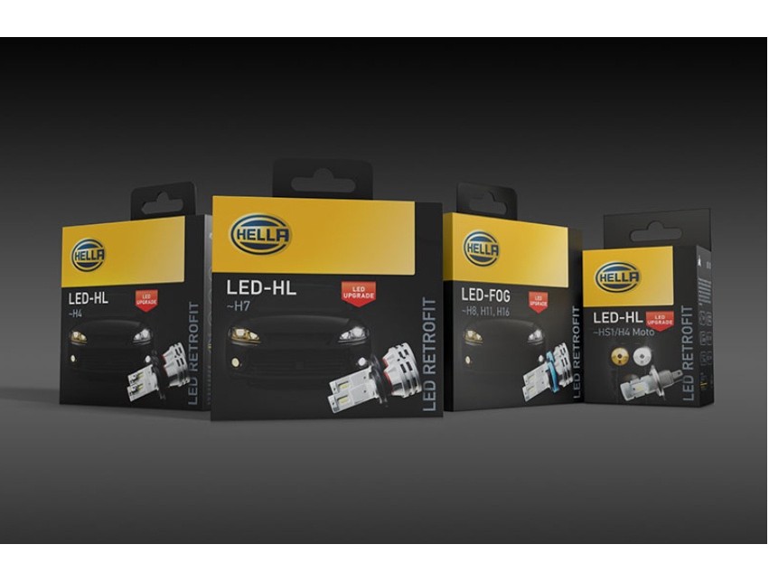 HELLA Retrofit LED / Retrofit LED RALLY-HL Headlight Bulb Set H1/H3/H4 ...