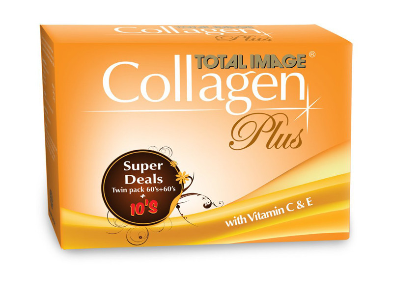 TOTAL IMAGE Collagen Plus With Vitamin C & E (Twin Pack 60's + 60's ...