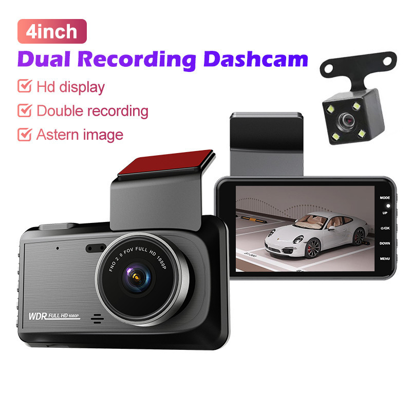 [Shopee Choice] Dash Cam Car Recorder Full HD 1080P (4" Screen) with 6 ...