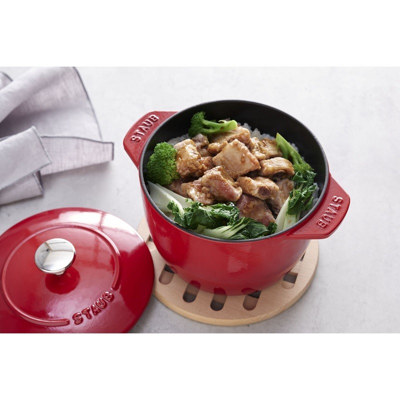 STAUB Round Rice Cocotte Cooking Pot 20cm | Shopee Malaysia