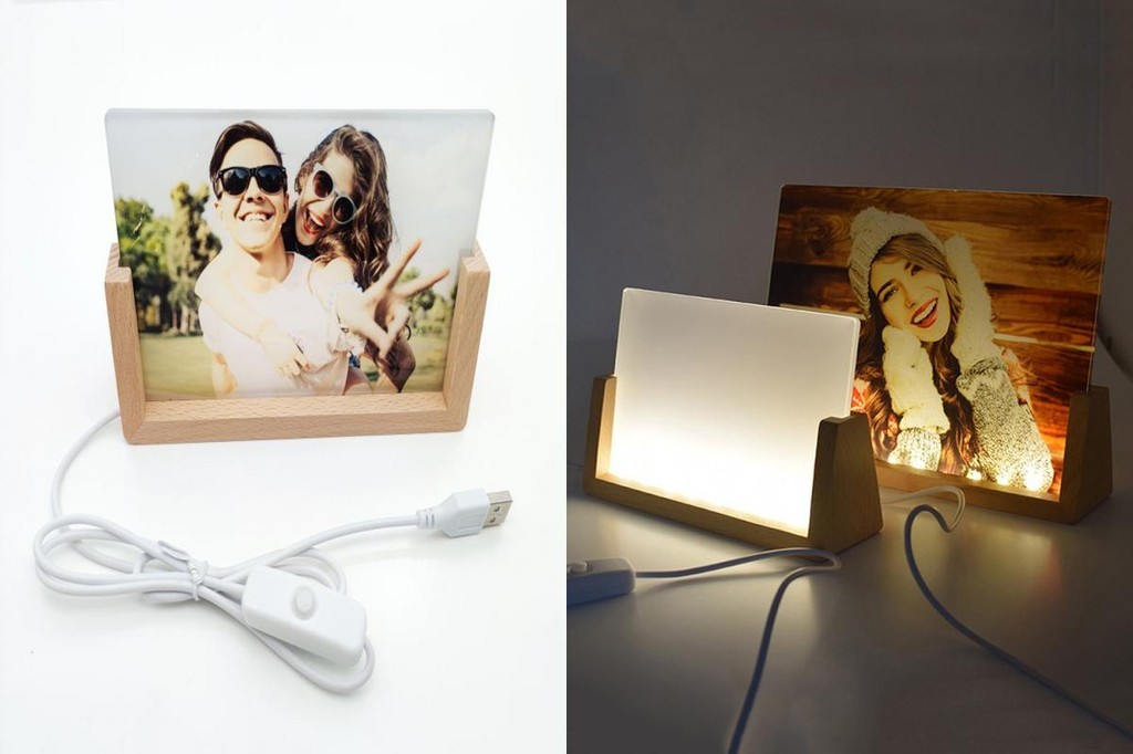 [stylishlife] Light-up Acrylic Photo Frame Led Photo Frame Led Lighted ...