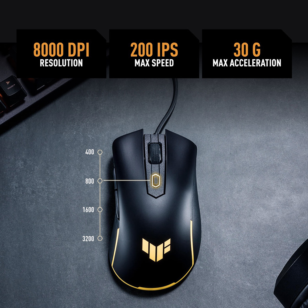 ASUS TUF Gaming Gear Combo TUF Gaming Mouse M3 and TUF Gaming Keyboard ...