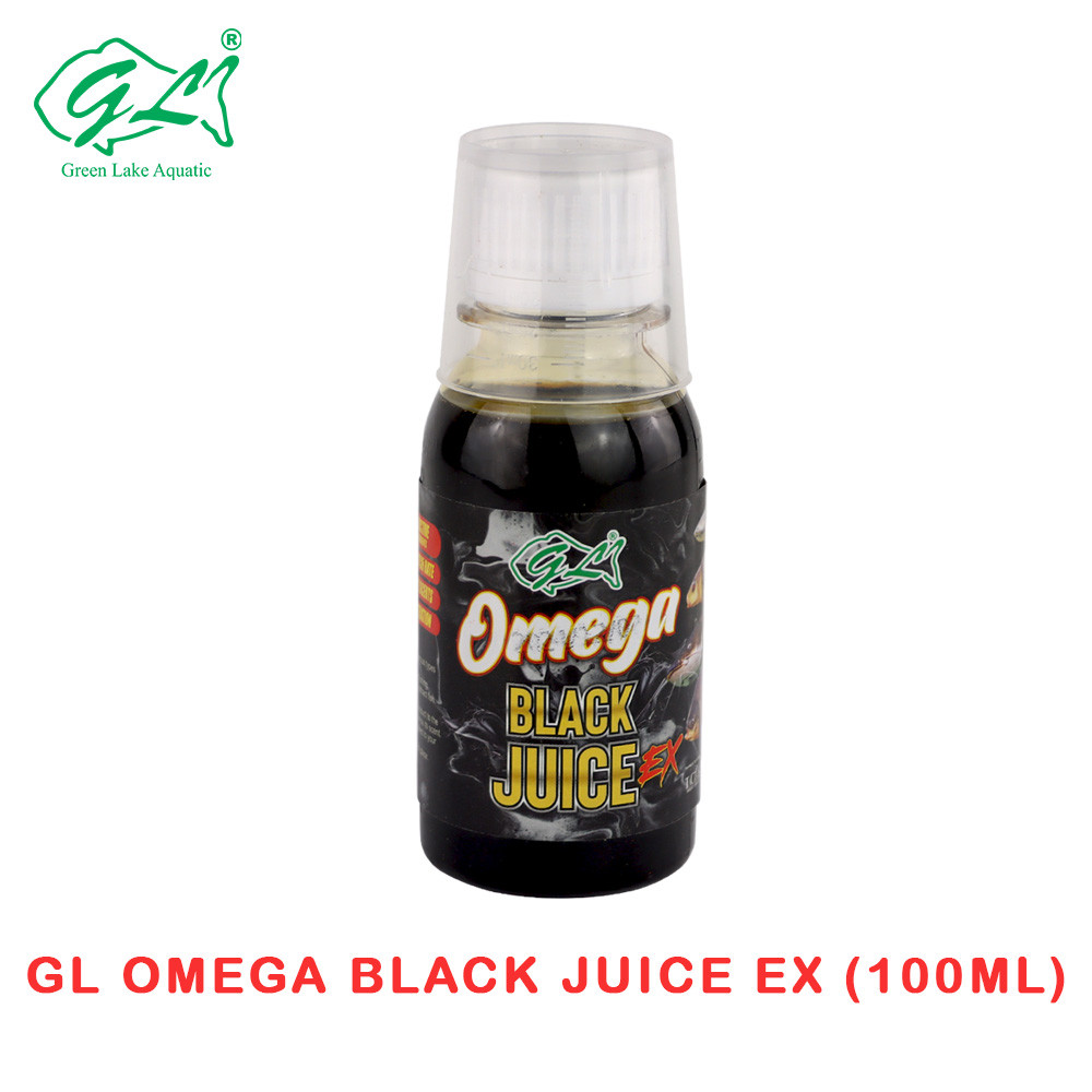(50-100ml) GL Omega Black Juice Fish Food Flavour Highly Umpan Kolam ...