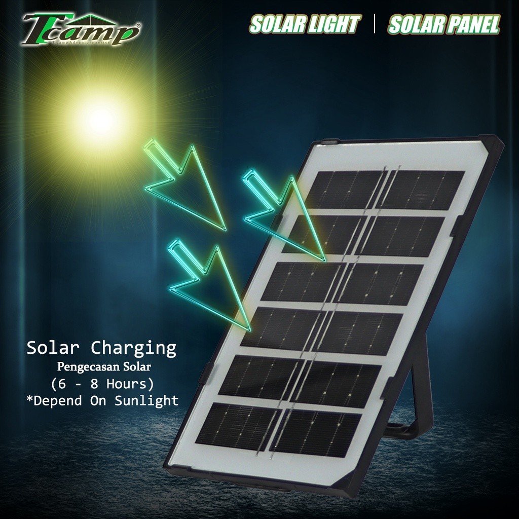 Solar Light Outdoor Lighting 45W 60W Solar Tcamp Spotlight IP67 Lampu ...