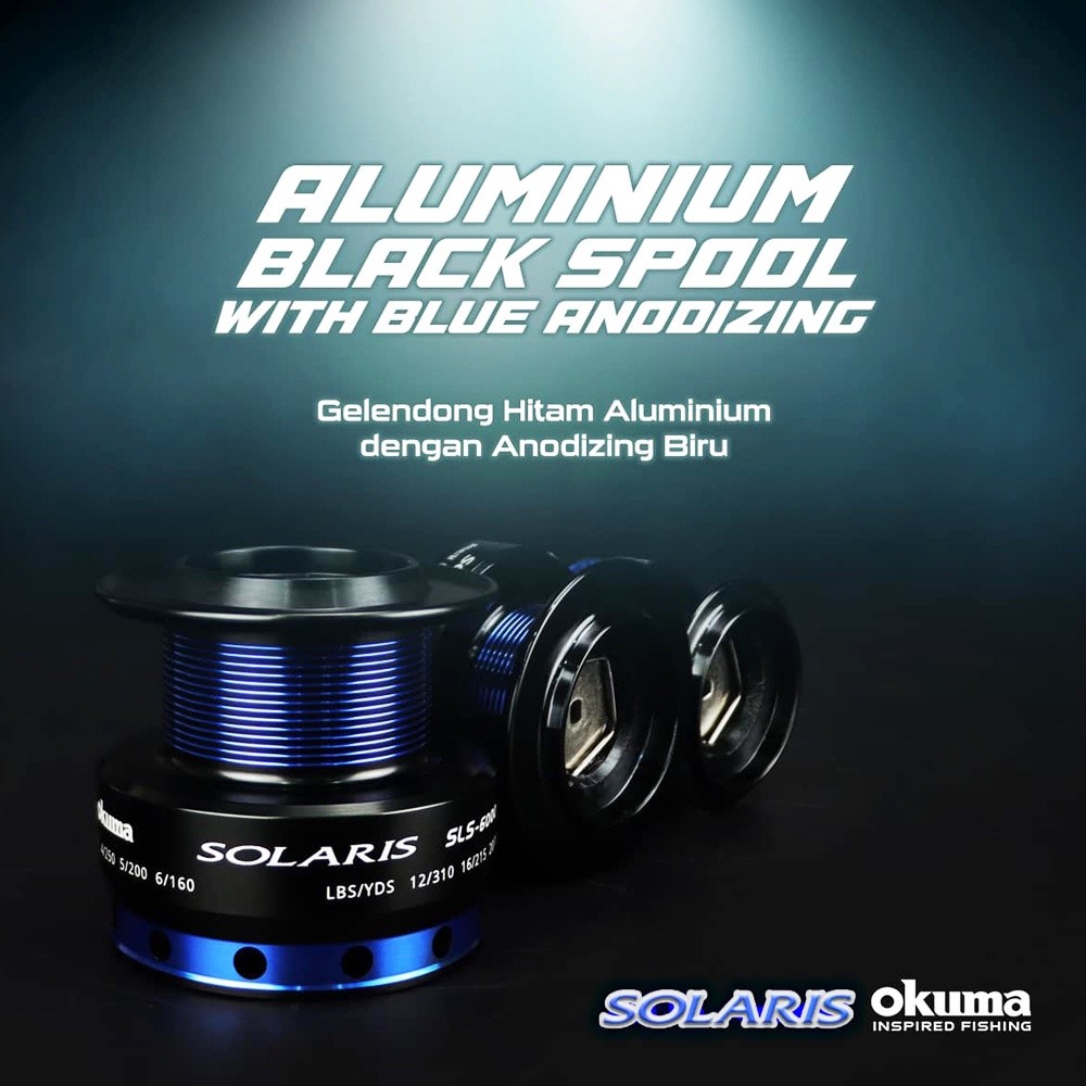 (7kg-14kg) Okuma Solaris Mesin Pancing Spinning Fishing Reel | Air ...