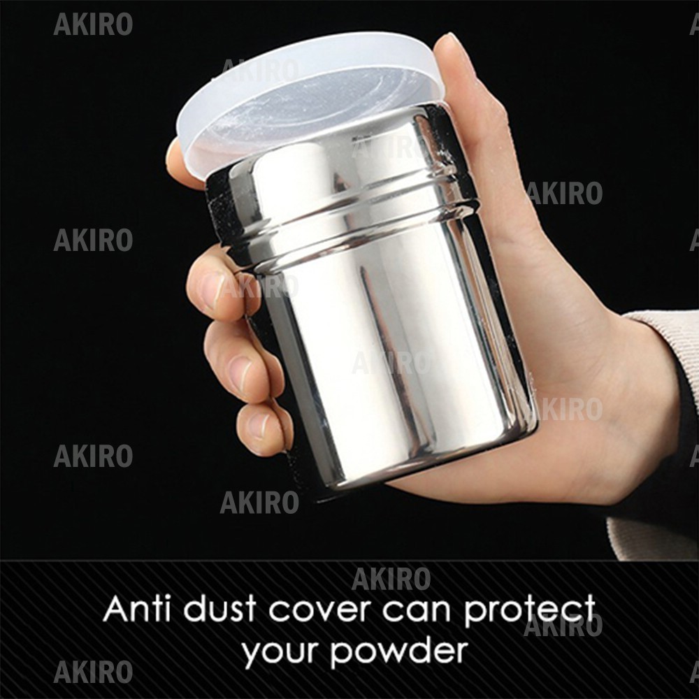 AKIRO Powder Shaker Condiment Bottle Flour Sugar Salt Coffee Sifter ...