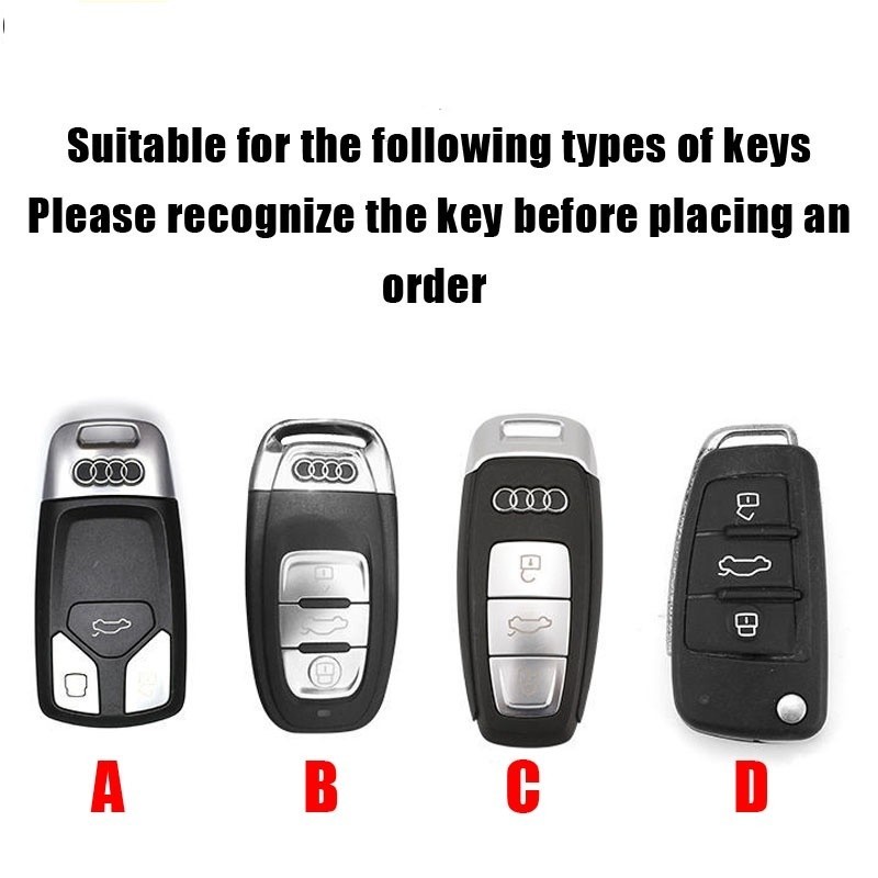 TPU Car Remote Key Case Cover Shell Fob for Audi A6 A7 A8 E-tron Q5 Q8 ...