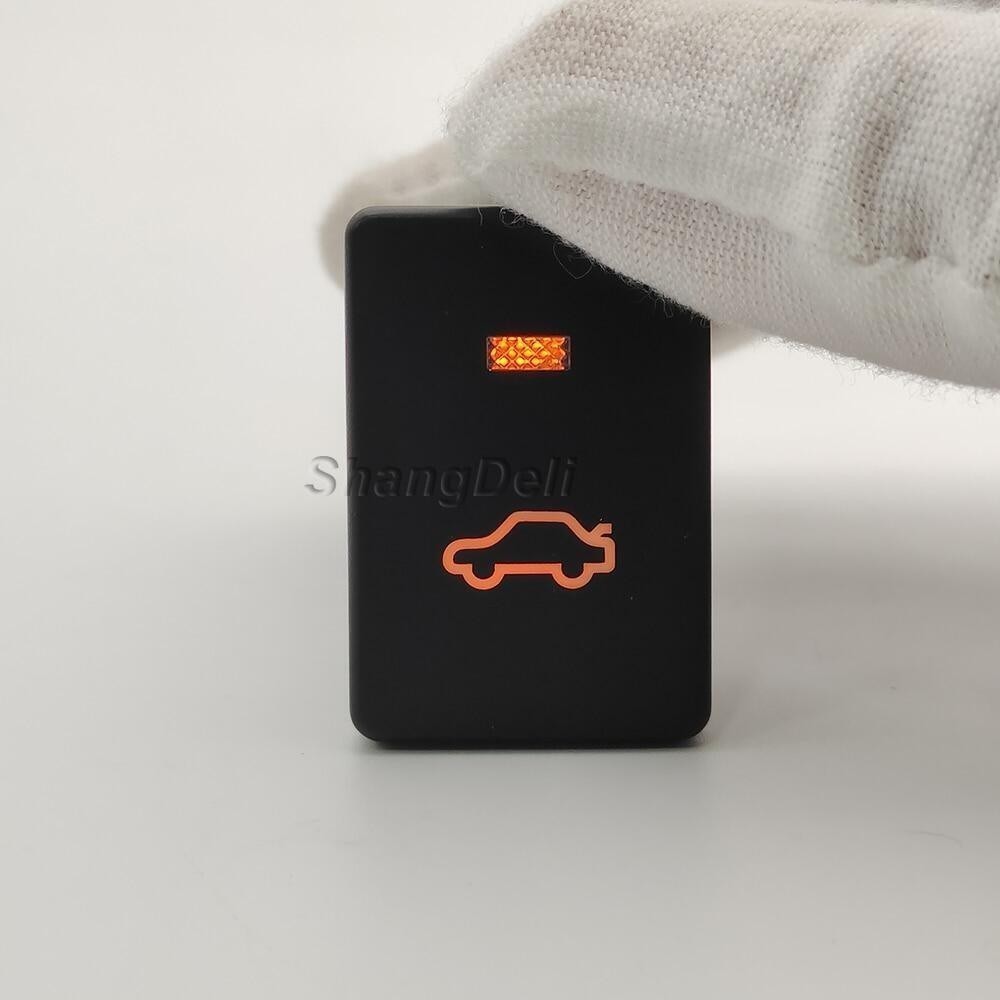ZR For Car LED Light Rear Tailgate Boot Release Trunk Switch Push ...