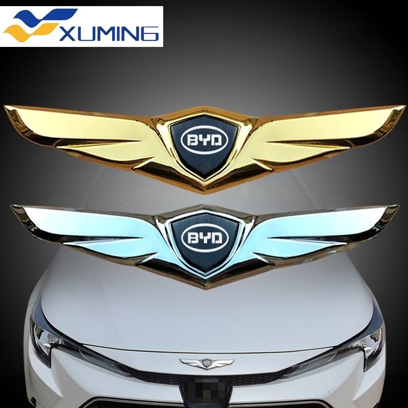 XM For BYD Car Front Hood Ornaments Bonnet Metal Decoration Logo Angel ...