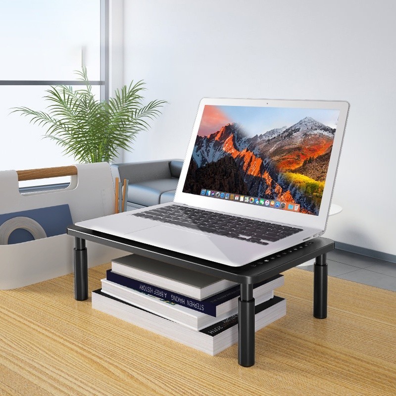 Laptop Lifting Rack Monitor Raiser Stand 3 Height Adjustable Notebook ...
