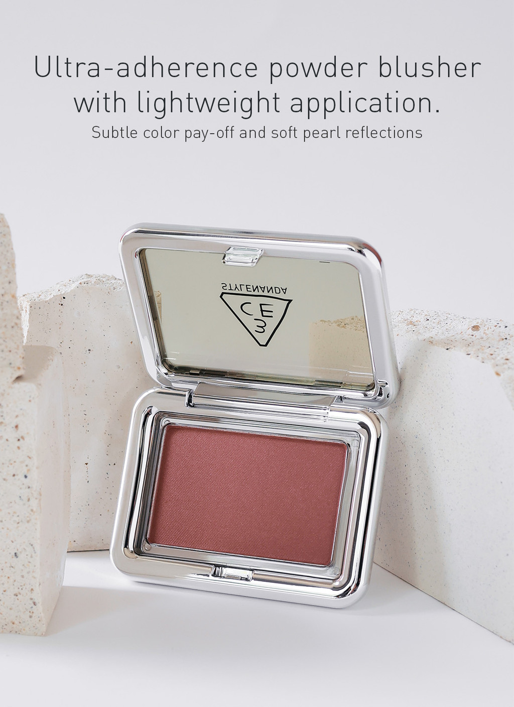 3CE New Take Face Blush, Vibrant color payoff soft shimmering pigment ...