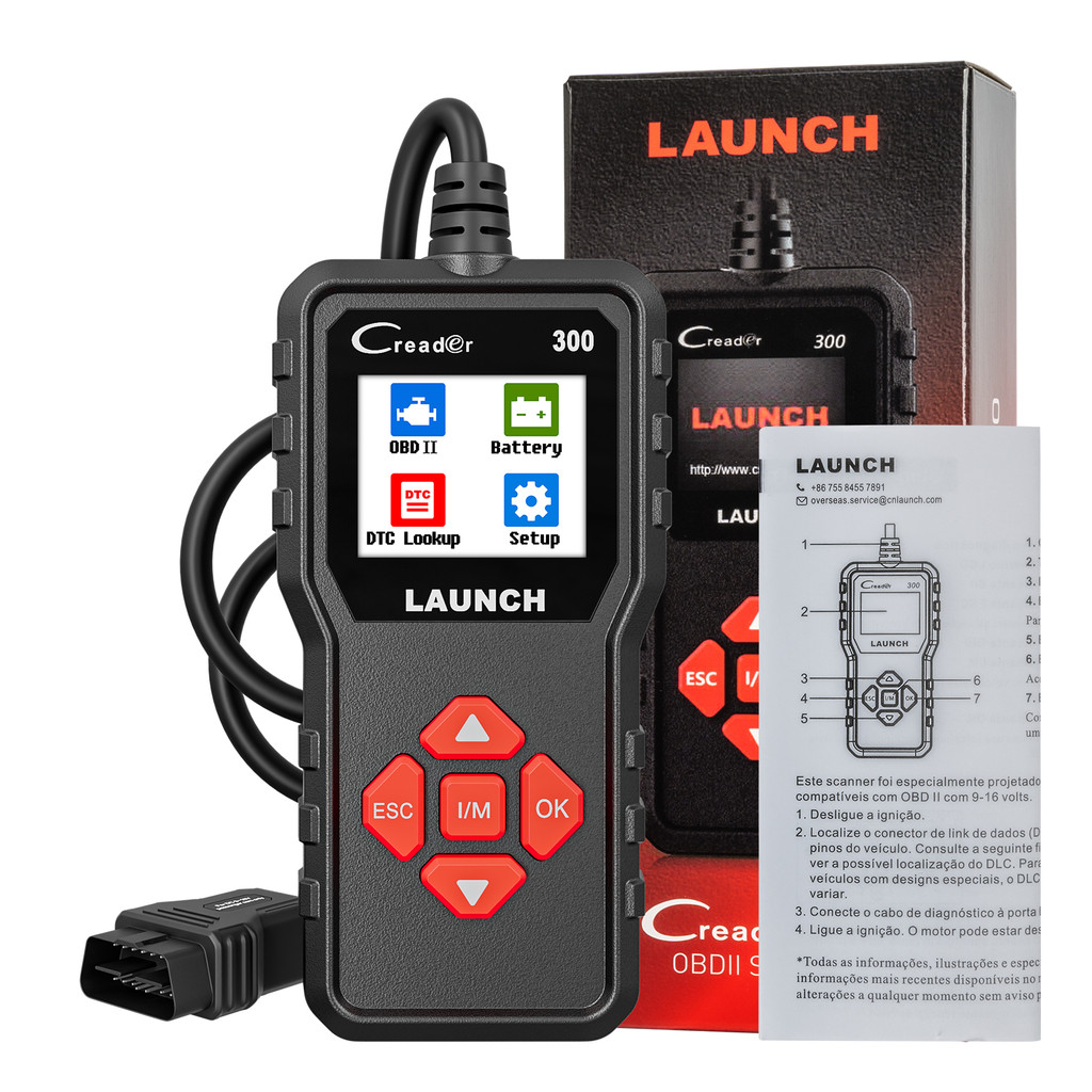 LAUNCH X431 CR300 OBD2 Auto Code Reader Diagnostic Tools Car Scanner ...