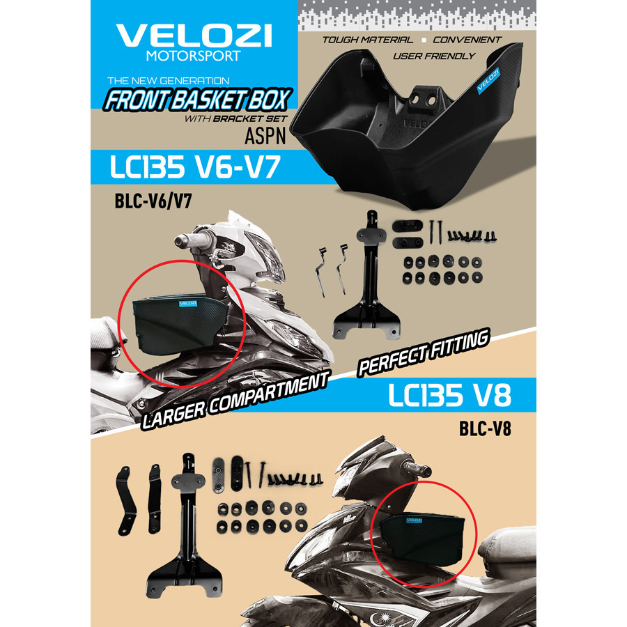 YAMAHA Y15 Y15ZR Y16 Y16ZR V1 V2 LC135 V8 FI Front Basket Box Bakul ...