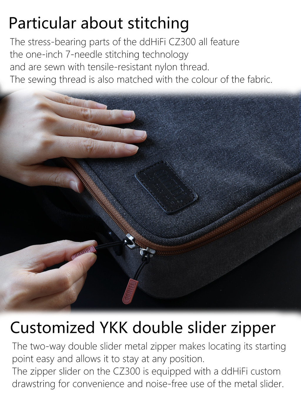 ddHifi CZ300, Portable Storage Case: Large-capacity, for Earphones ...