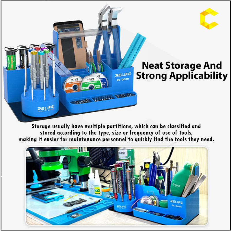 RELIFE RL-001G Mobile Phone Repair Tools Multifunctional Storage Box ...