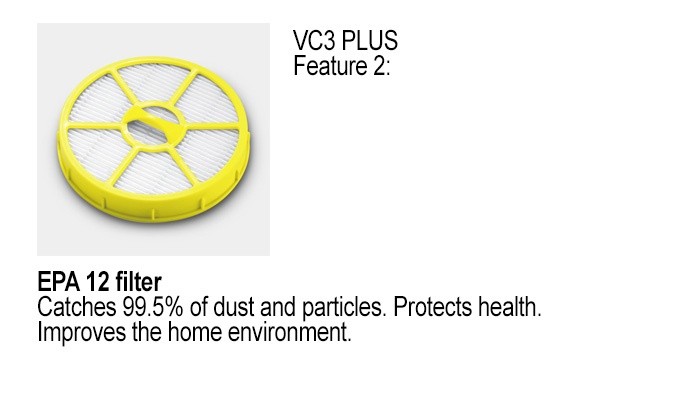 KARCHER VC3 PLUS / VC3PLUS MULTI CYCLONE VACUUM CLEANER C/W HEPA FILTER ...