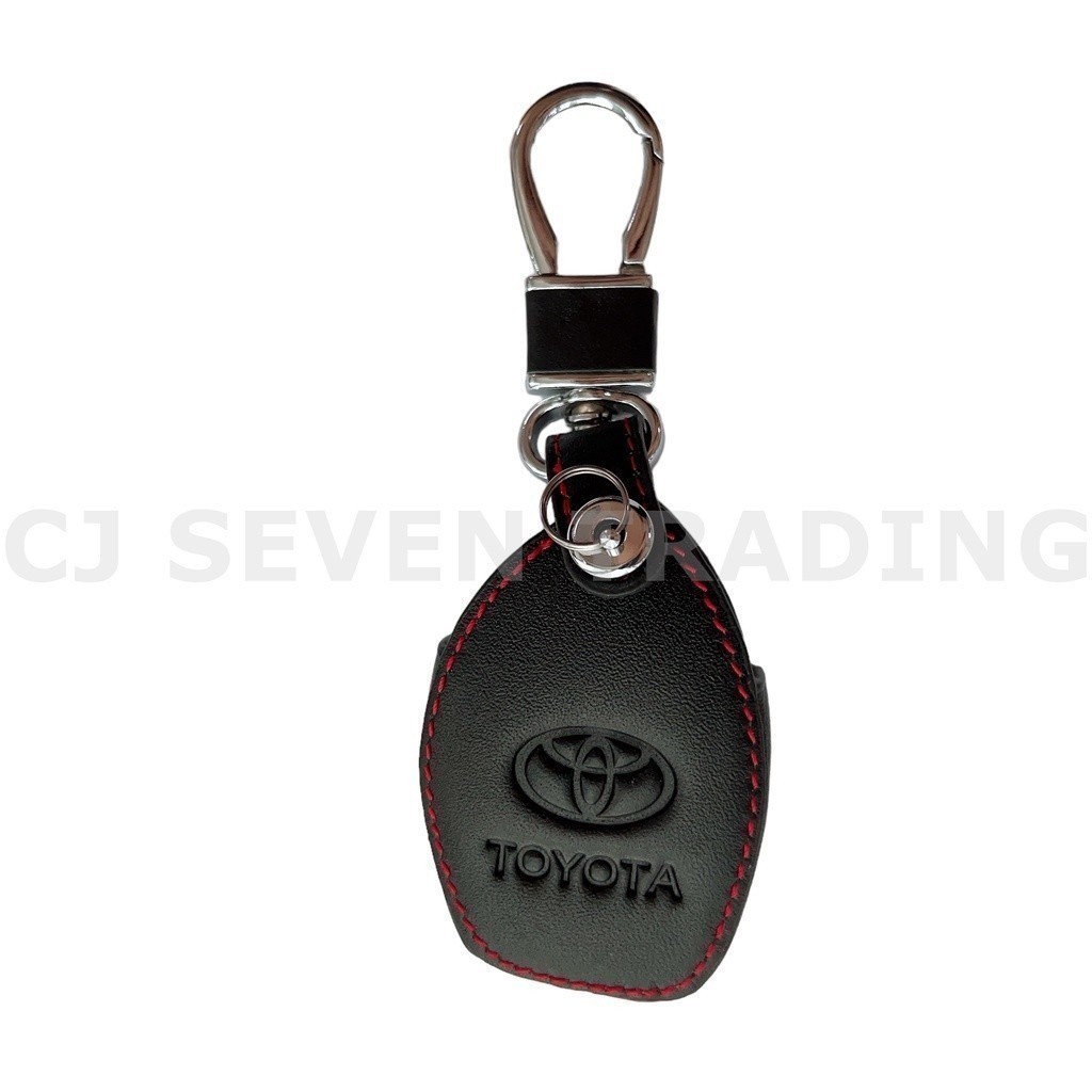 Toyota Hilux Vigo Innova Fortuner Vios Car Key Remote Cow Leather Key ...
