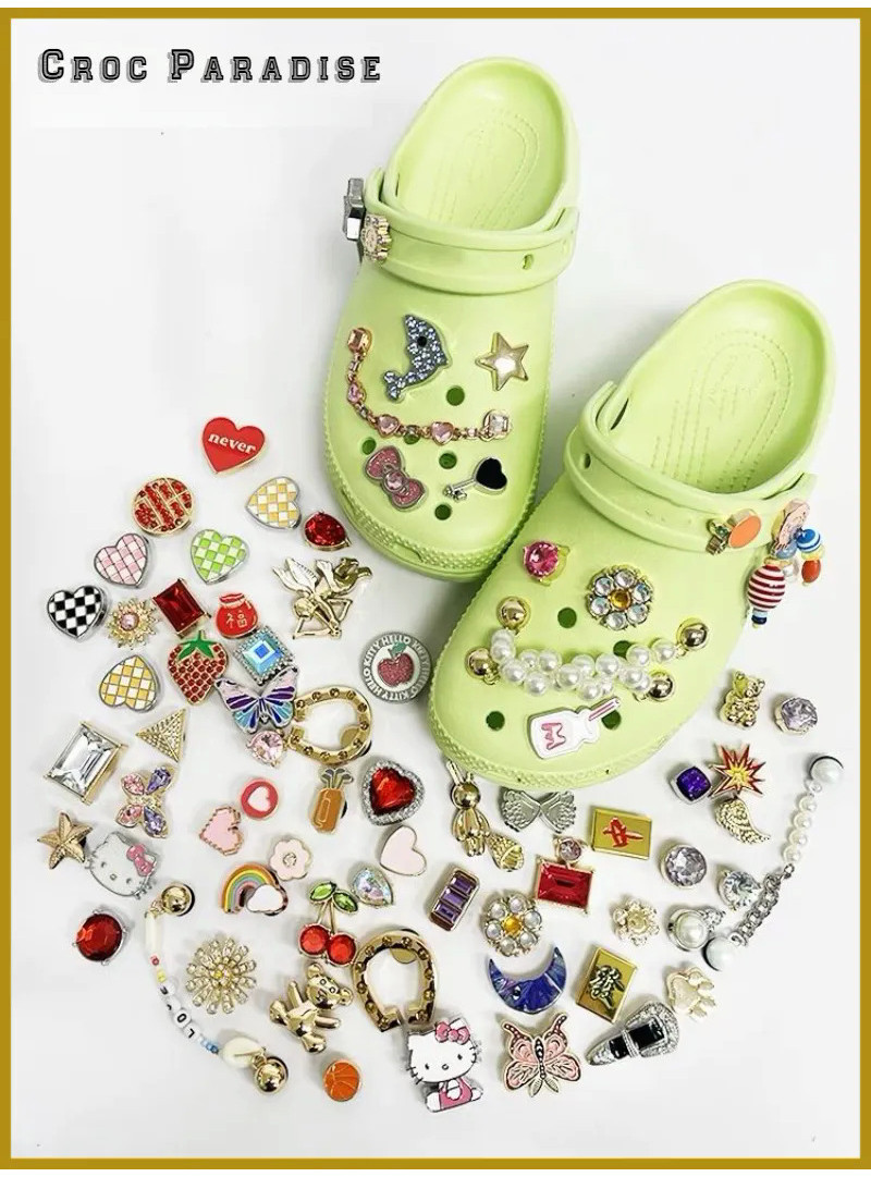 Logam Clog charm | Aksesori Kasut Clog/Sandals Wanita Comel | charm ...
