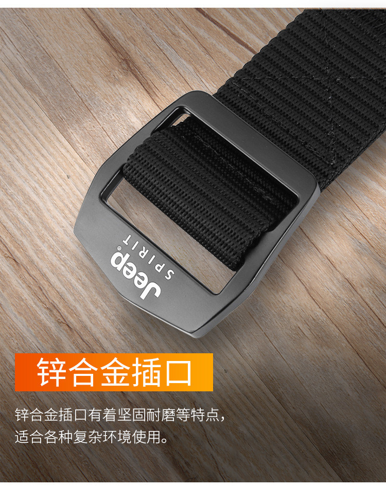 JEEP SPIRIT 1941 ESTD Original genuine men's woven belt (black, khaki) | Shopee Malaysia