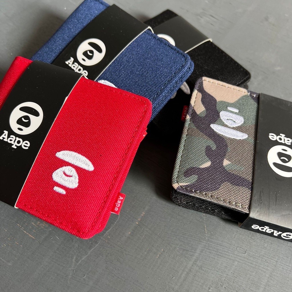 Bape Wallet Men's Short Wallet Canvas Card Holder Wallet Birthday ...