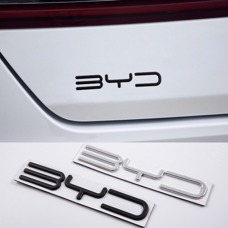 BYD Metal Emblem Sticker Rear Tail Emblem Body Sticker | Shopee Malaysia