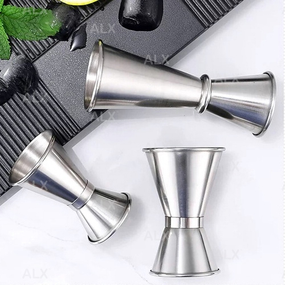 ALX Stainless Steel Dual Head Cocktail Jigger Cocktail Measure Cup ...