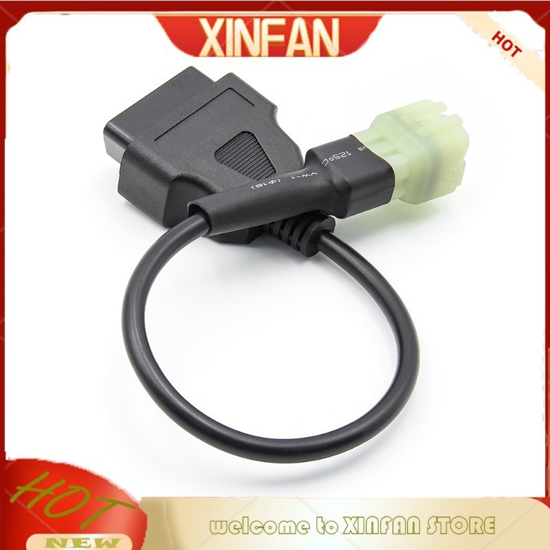XINFAN For KTM Motorbike 6PIN Plug Cable6 Pin Connector 16 Pin to OBD2 ...