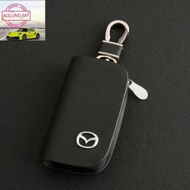 Leather car key case for Mazda3 Bt-50 RF Mazda6 CX3 cx8 CX9 cx30 Biante ...
