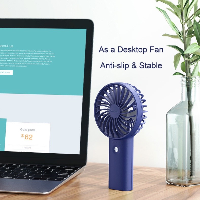 Yoobao F3 Portable Rechargeable Hand Held Mini Fan (3000mAh &6000mAh ...