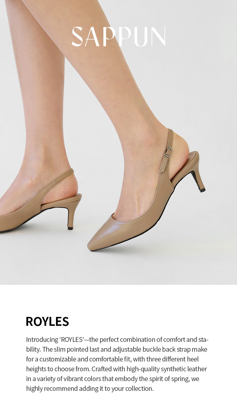 [SAPPUN] Royles Basic Slingback Stiletto heels (4/6/8cm) 6 Colors ...
