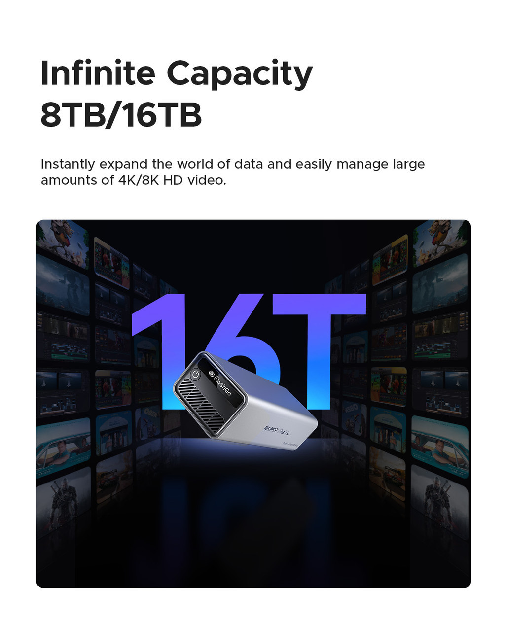 ORICO 4TB 8TB External SSD USB4 With RAID 0/1/5/JBOD for PC Laptop ...