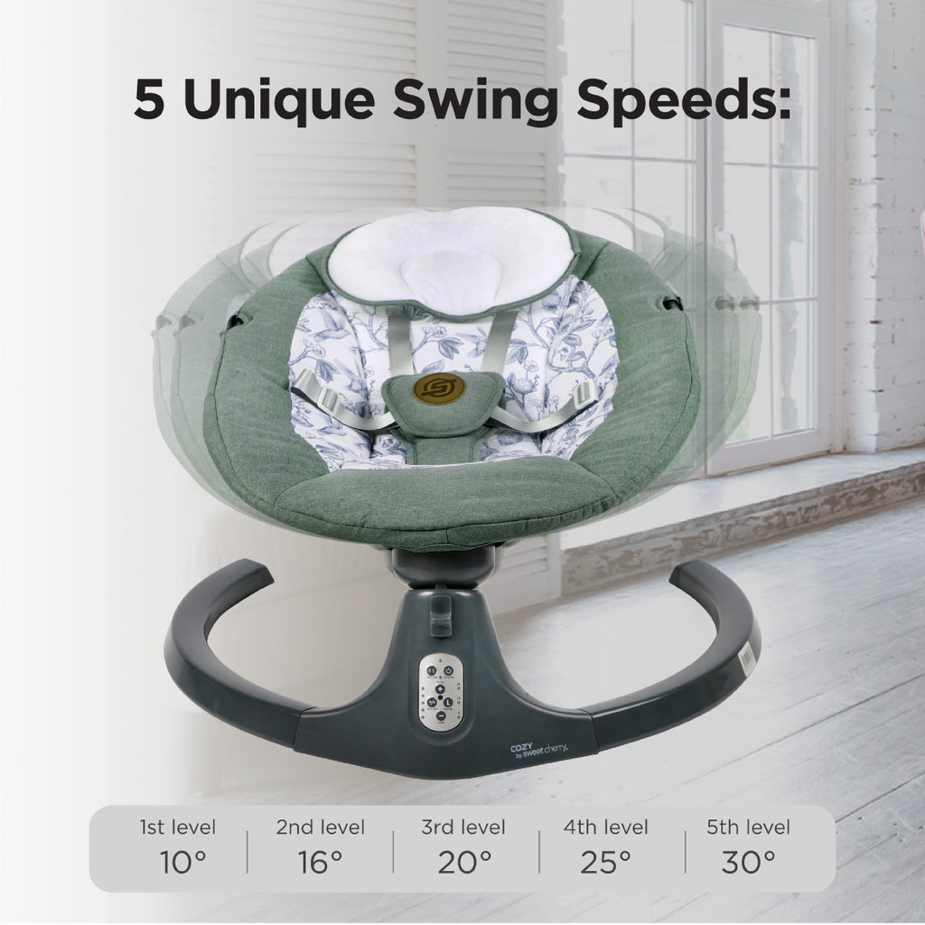 Sweet Cherry B03 Cozy Infant Swing, Electric Baby Swing Chair Rocker ...