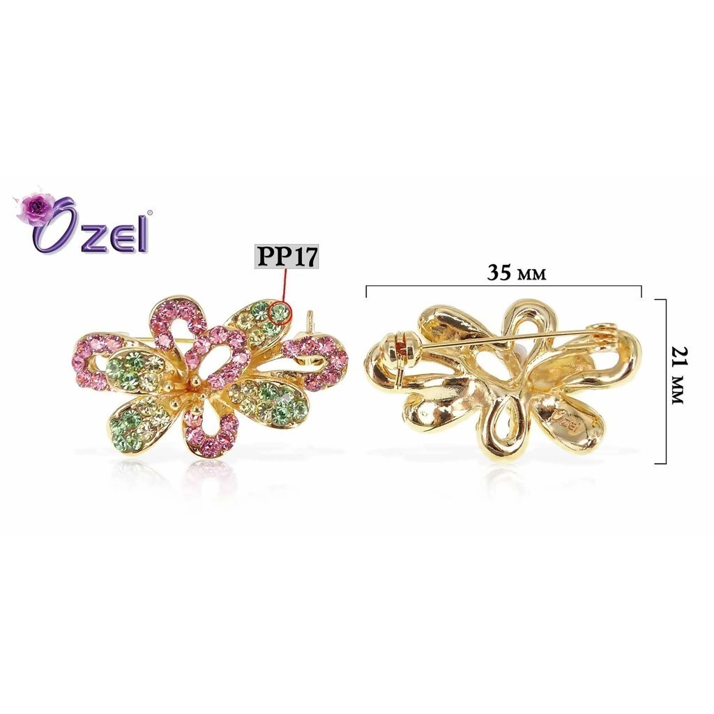 Ozel Tropical Flower Brooch B167 | Kerongsang & Pin Tudung, Hijab, Baju ...