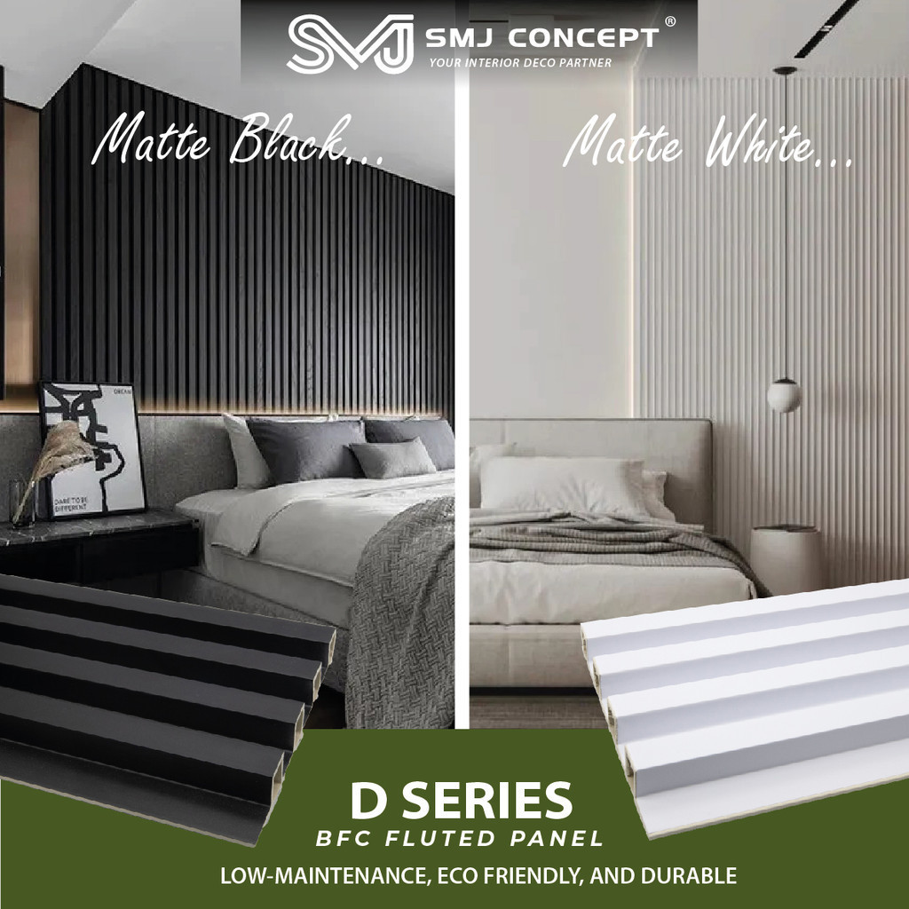 SMJ CONCEPT® Wall Panel Bfc Panel Wall Panel | D Fluted Wall | Shopee ...