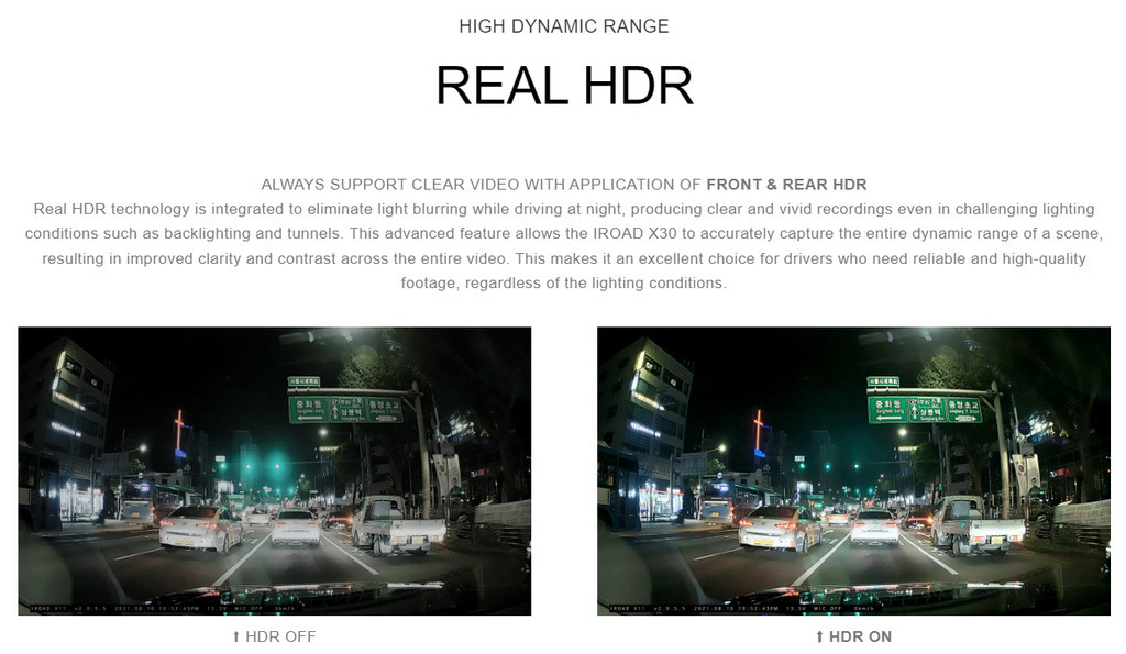 IROAD X30 3-channel cloud dash cam QHD-FHD-FHD 3CH Sony Starvis Real ...