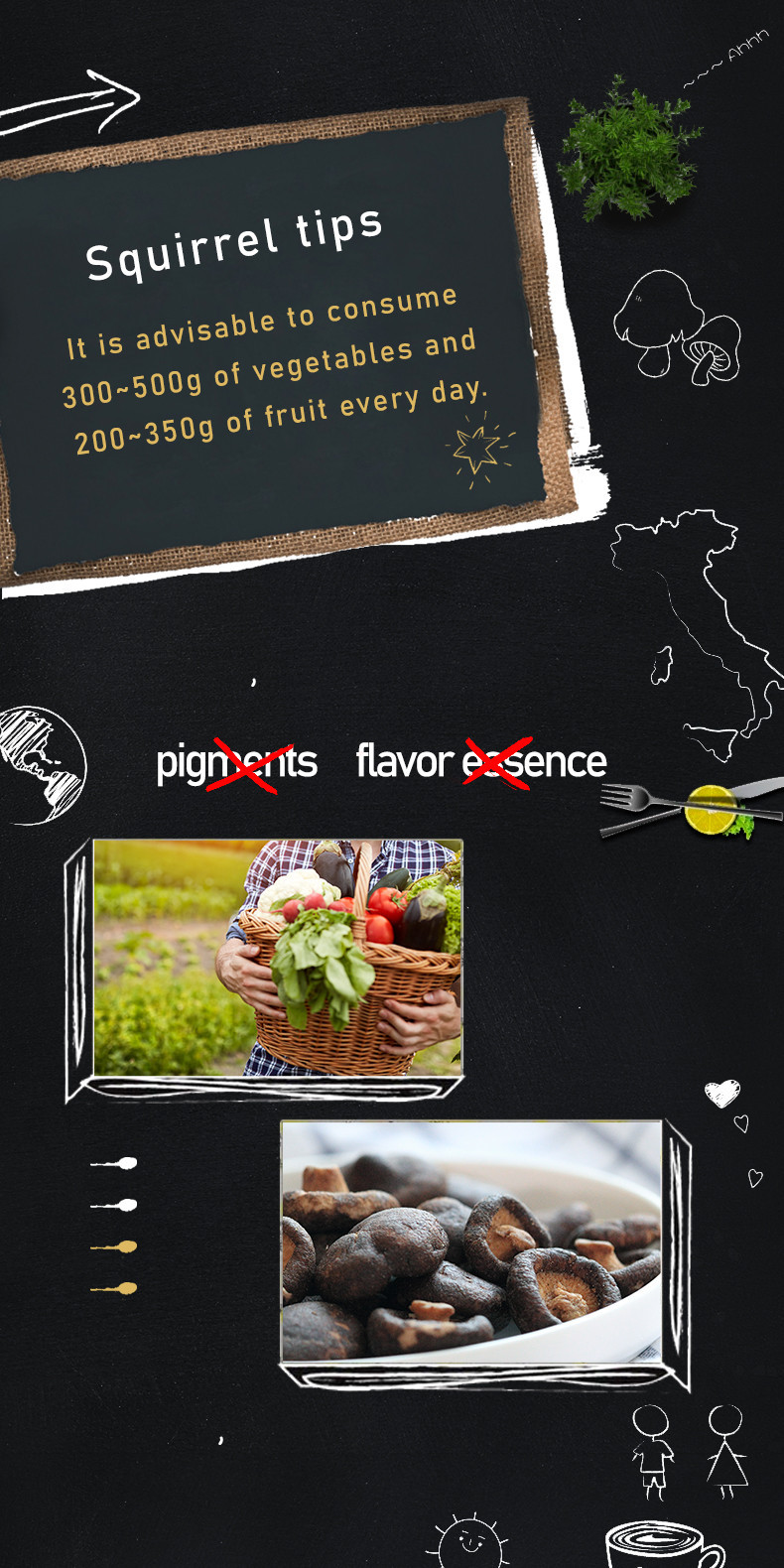 【50% Voucher】Three Squirrels Crispy Mushrooms Chips Eid al-Fitr 三只松鼠山珍香菇脆 真空脱水 (50g x 5 Packs ...